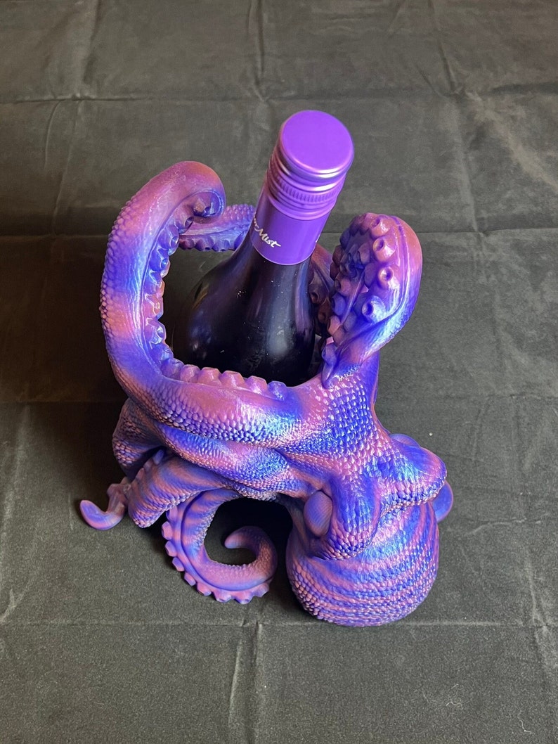 Bordeaux, Octopus Wine Holder 3D Printed Octopus Unique Nautical Wine ...