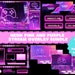 Neon Pink Stream Overlay for Gamer Girl Neon Purple Stream Overlay Pink ...