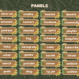 Cottagecore Scrapbook Overlay for Streamer Sage Green Stream Overlay ...