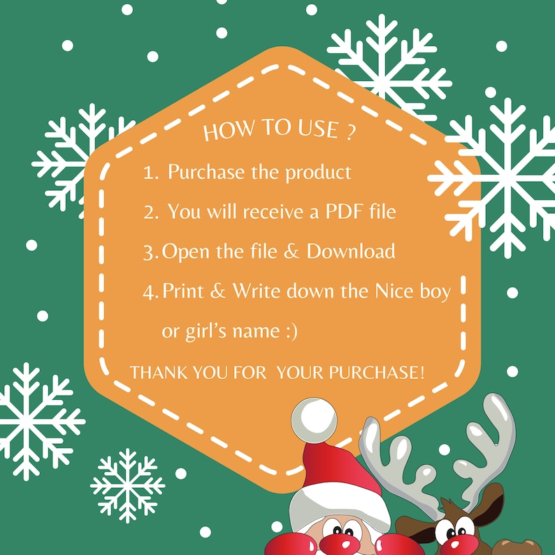 Santa Nice List Certificate Santa Nice List Certificate Printable Santa ...