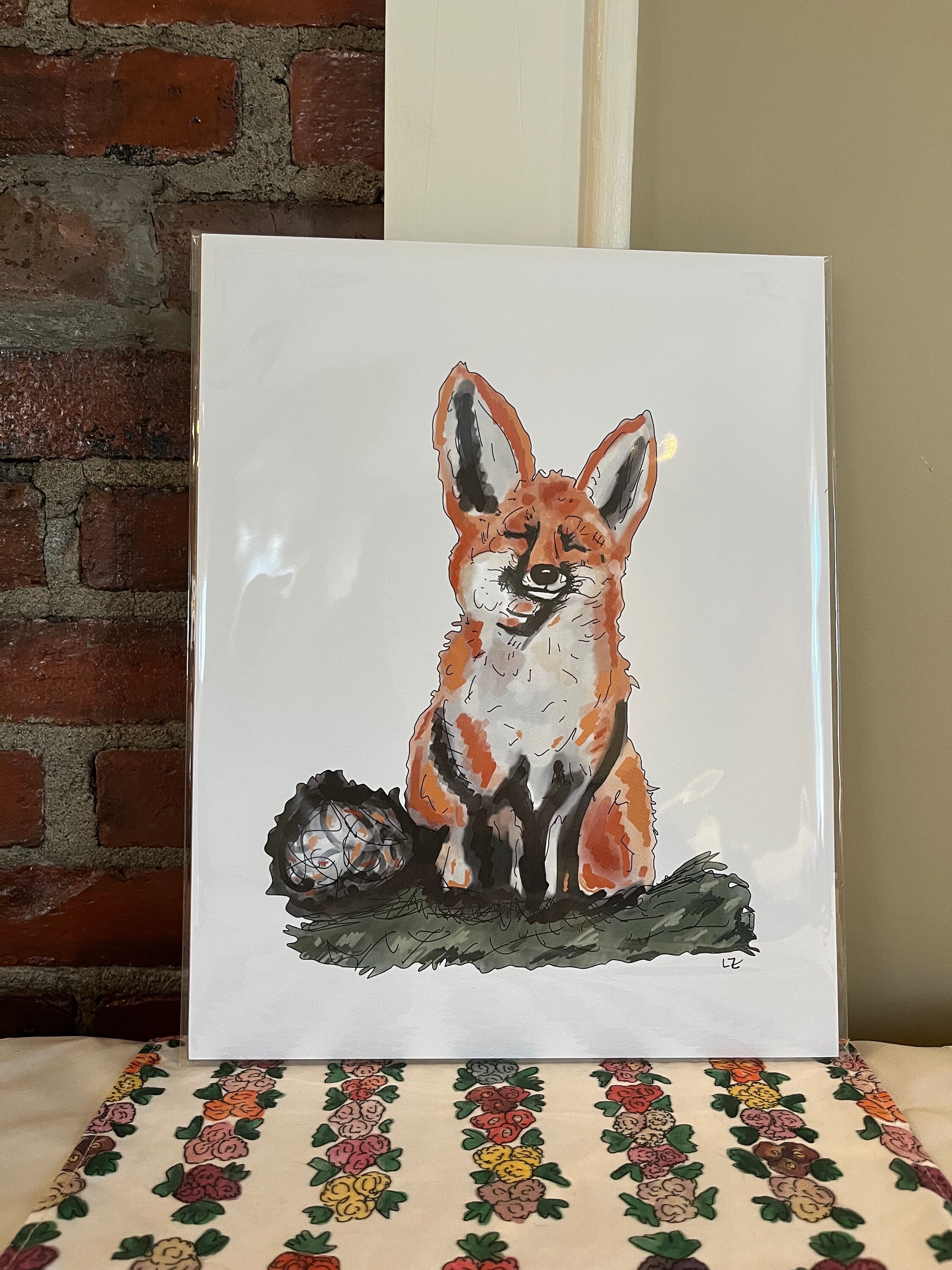 Banks the Fox 14x11 Art Print - Etsy