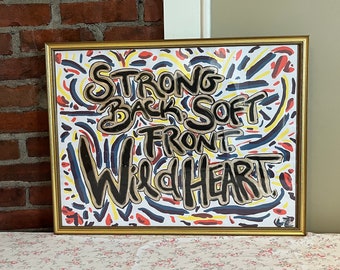 Strong Back Soft Front Wild Heart Sticker | Brené Brown Sticker ...