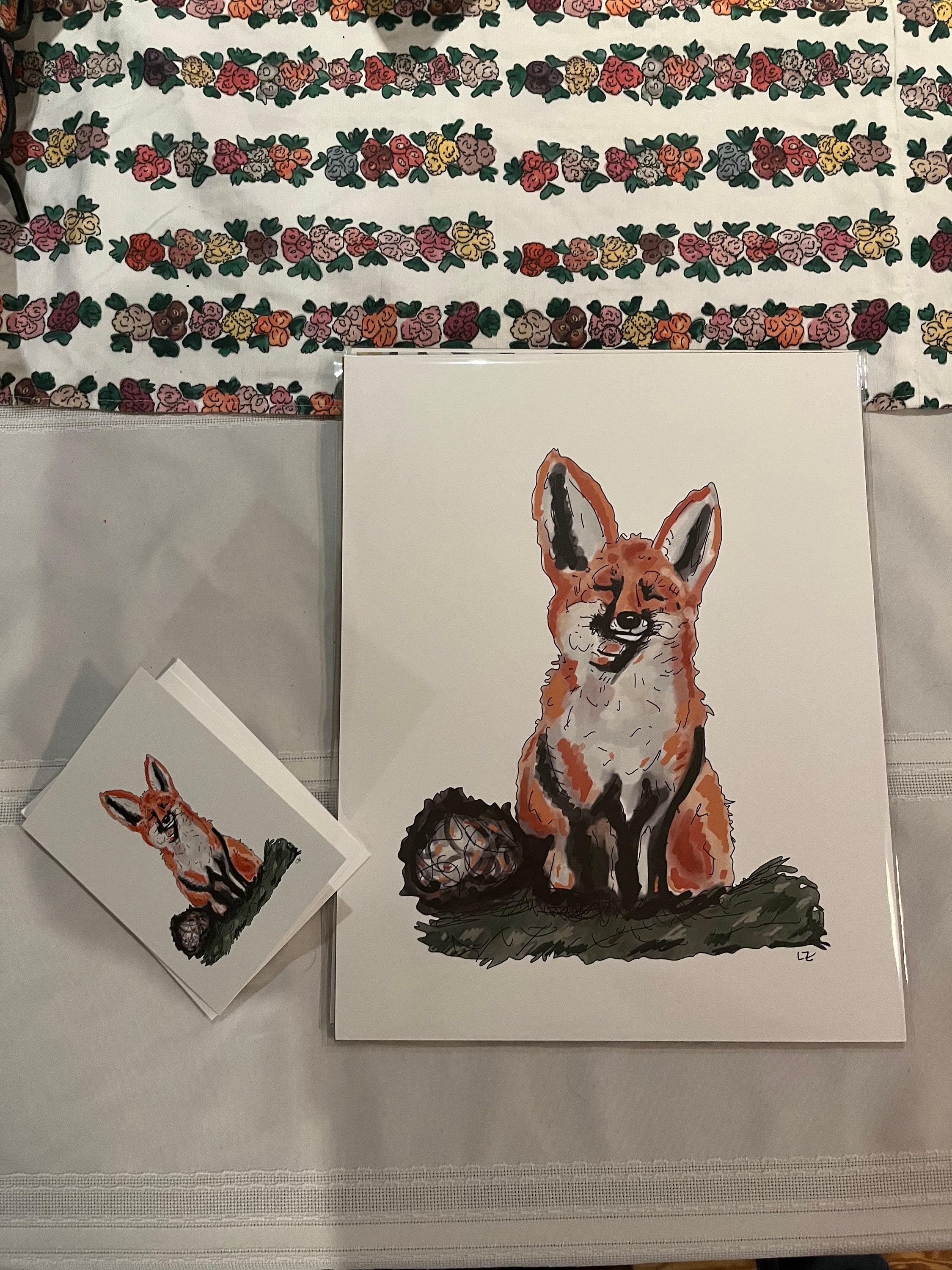 Banks the Fox 14x11 Art Print - Etsy