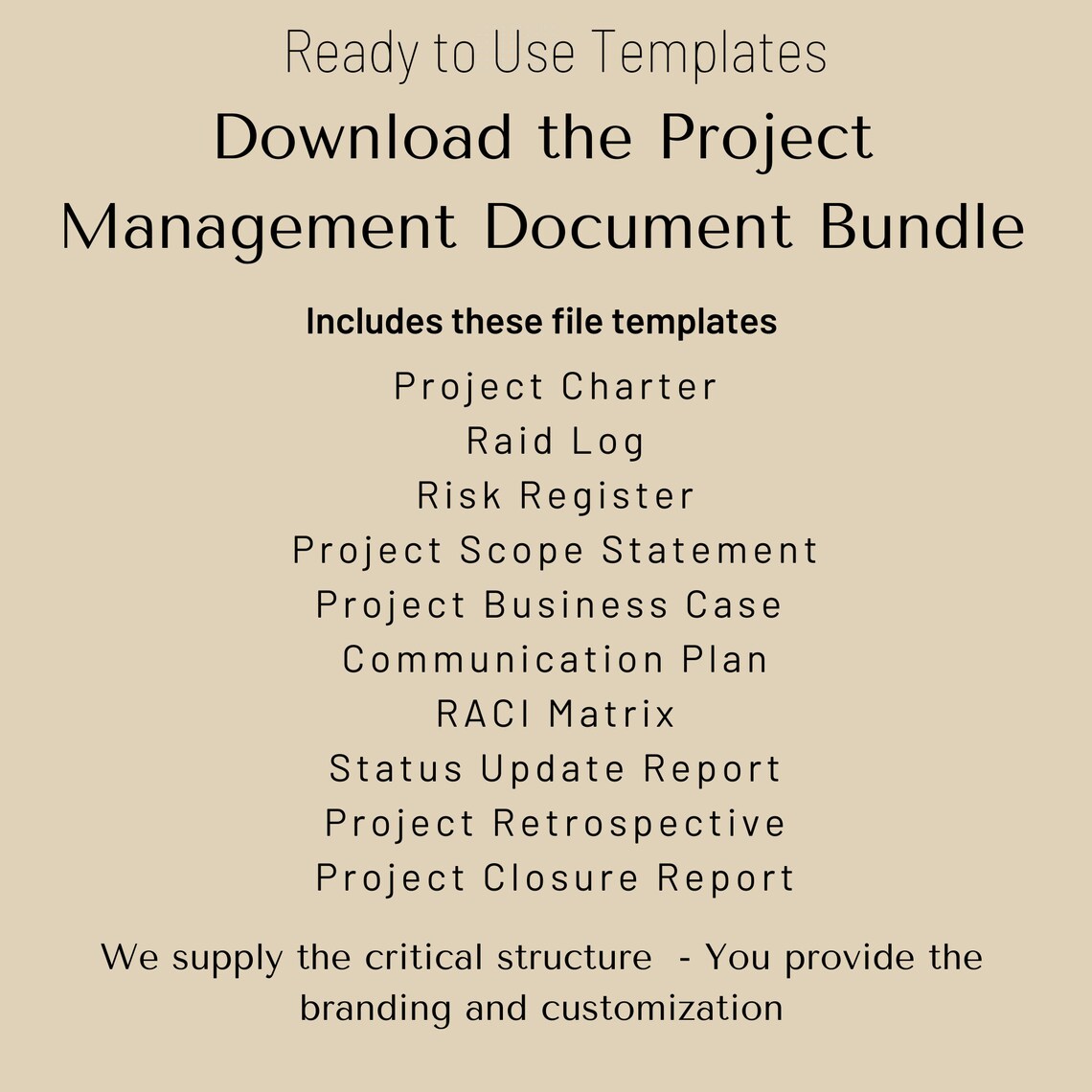 Essential Project Management Templates Bundle | 10 Editable Templates ...