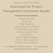 Essential Project Management Templates Bundle | 10 Editable Templates ...