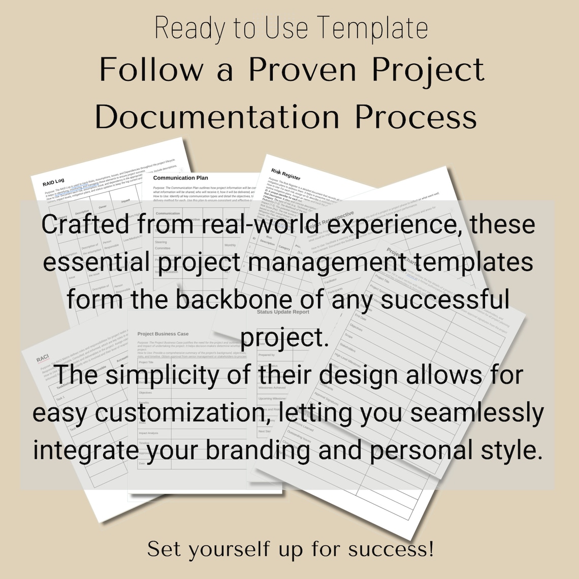 Essential Project Management Templates Bundle | 10 Editable Templates ...