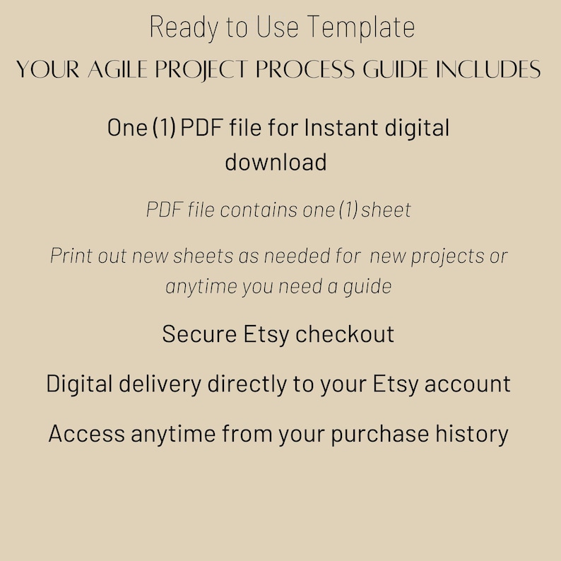 AGILE Project Management Process - Etsy