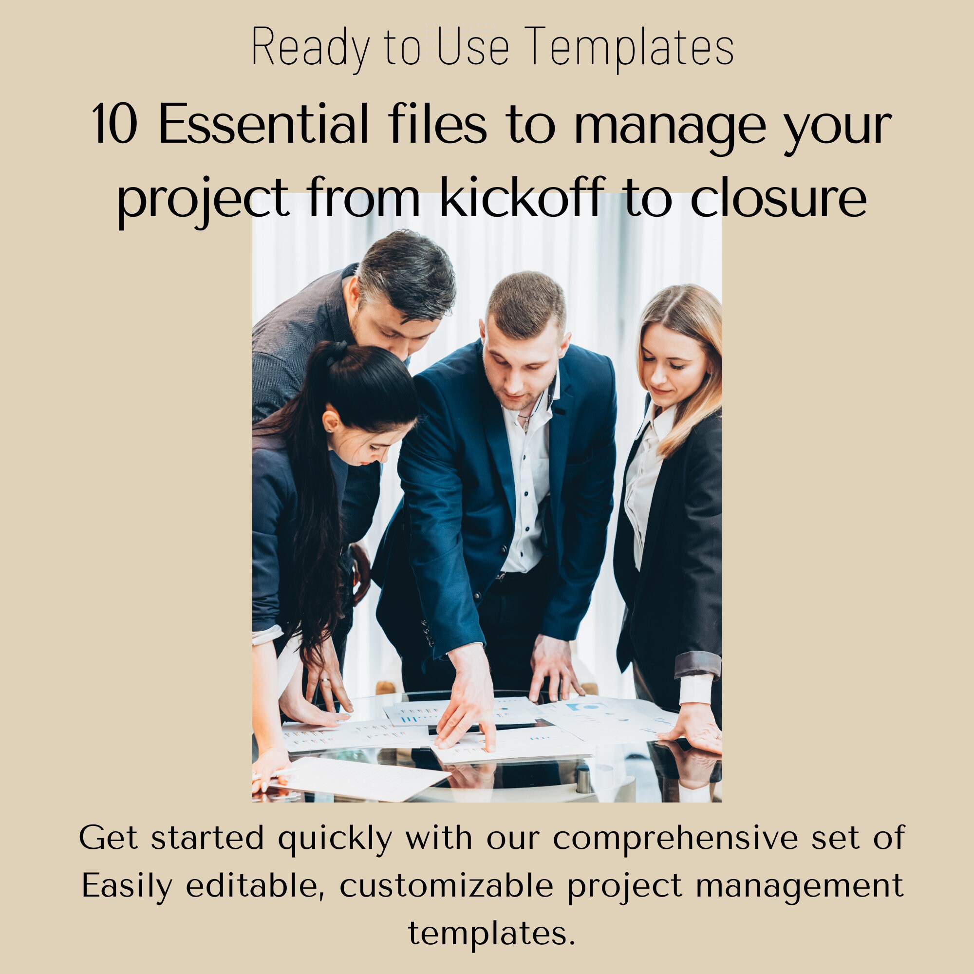 Essential Project Management Templates Bundle 10 Editable Templates