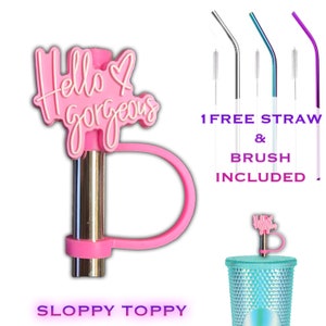 Pink Cute Straw Pencil Toppers Made for Stanley Starbucks Tumbler Cups ...