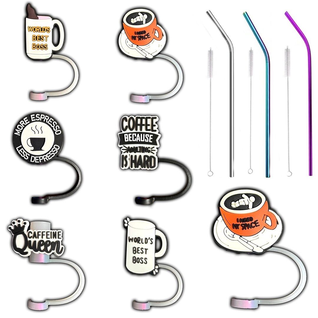 Coffee Drink Straw Pencil Toppers Lots Made for Stanley Starbucks ...