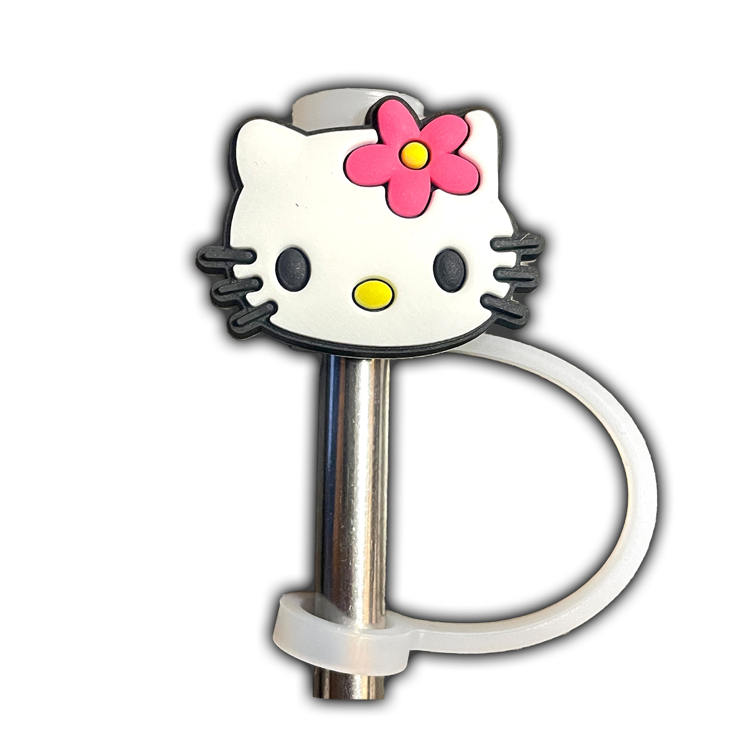 Hello Straw Toppers Kitty Made for Stanley Starbucks Tumbler Cup ...
