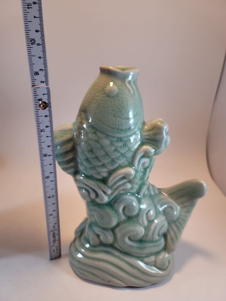 9.5 Chinese Porcelain Fish Statue Pottery Animal Sculpture - Etsy