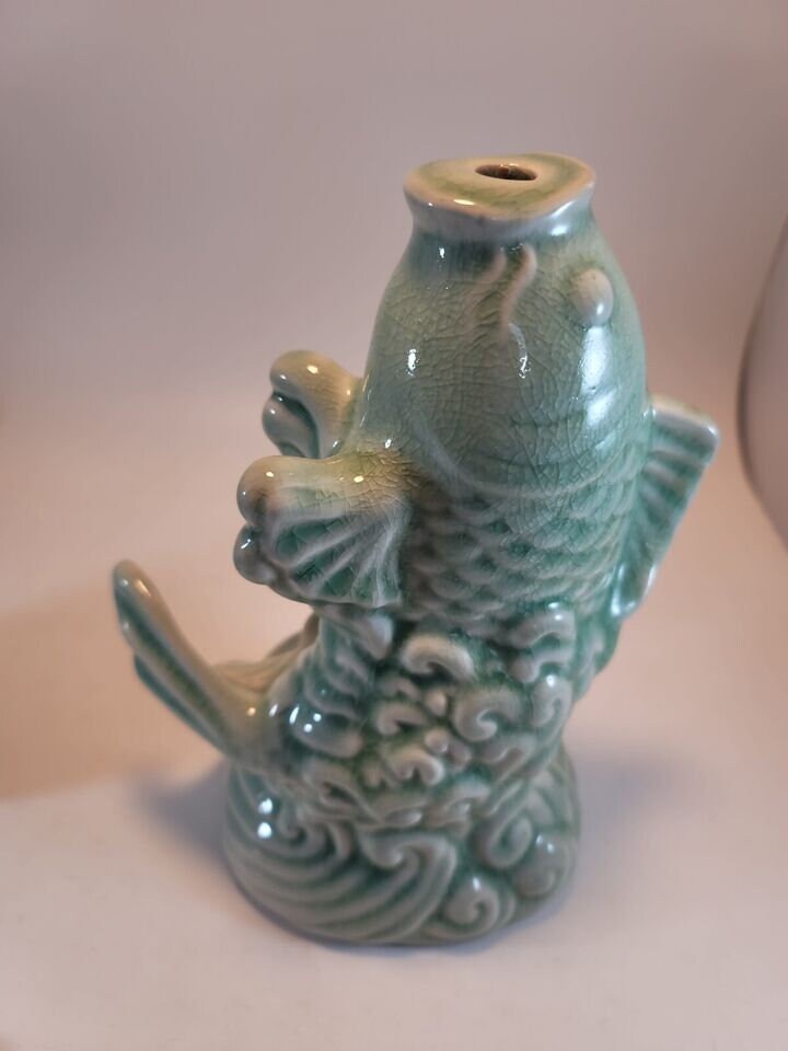 9.5 Chinese Porcelain Fish Statue Pottery Animal Sculpture - Etsy
