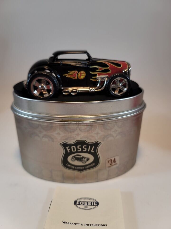 Fossil Limited Edition Timepiece Truck Clock With Original Tin Vintage ...