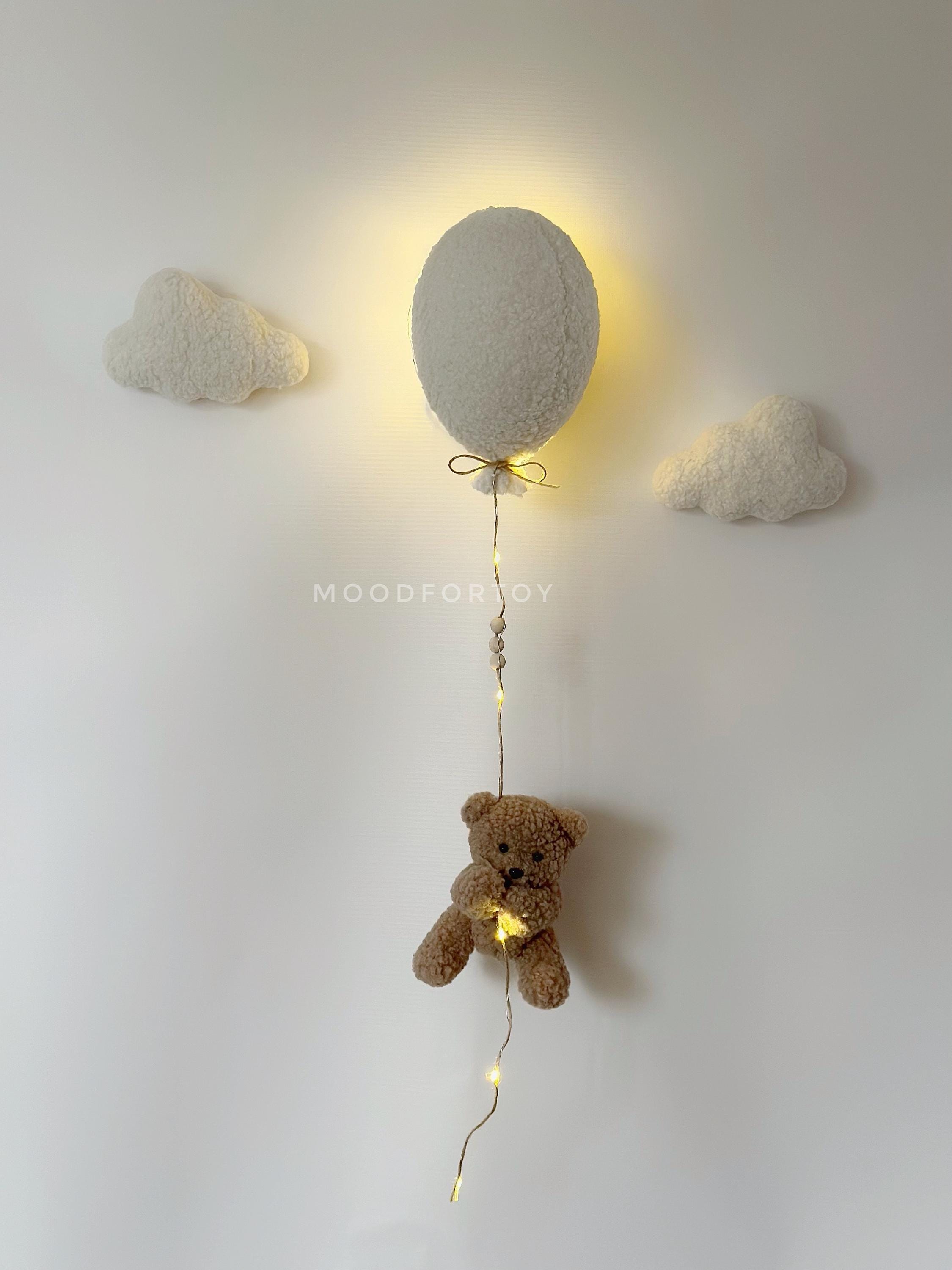 Teddy Bear Balloon Night Light: Personalized Hanging Decor - Etsy