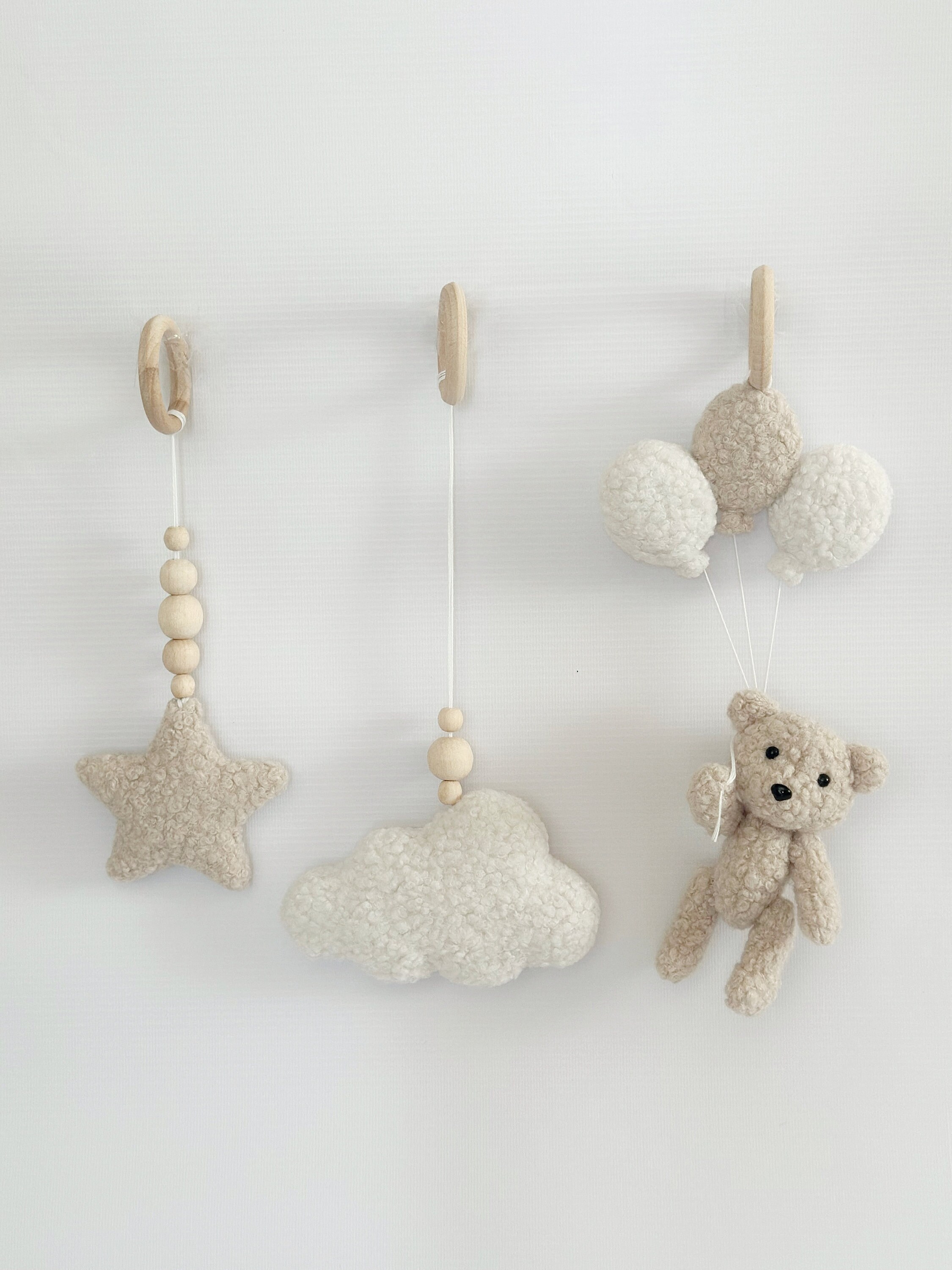 Boucle Baby Gym: Teddy Bear, Balloons, Moon & Star Sensory Toys - Etsy