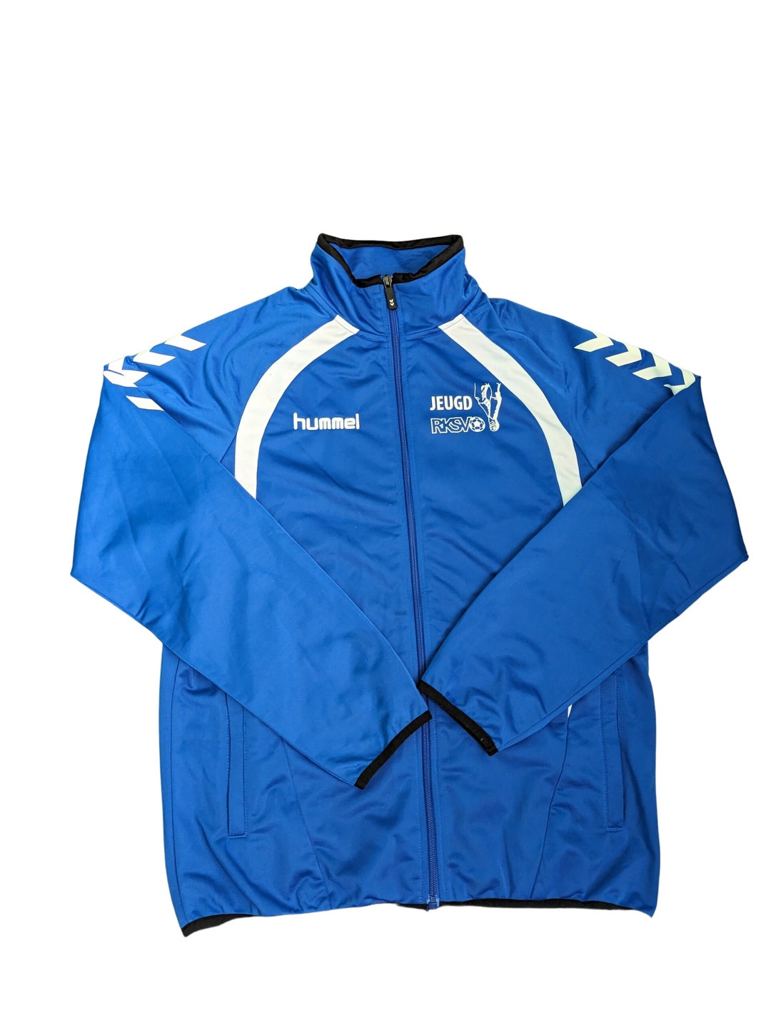 Vintage Hummel Track Jacket Blue Men's Vintage 2000s Y2K Tracksuit Top ...