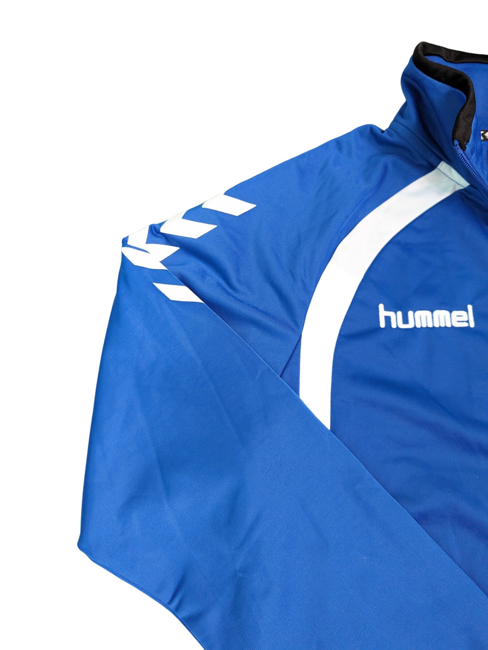 Vintage Hummel Track Jacket Blue Men's Vintage 2000s Y2K Tracksuit Top ...