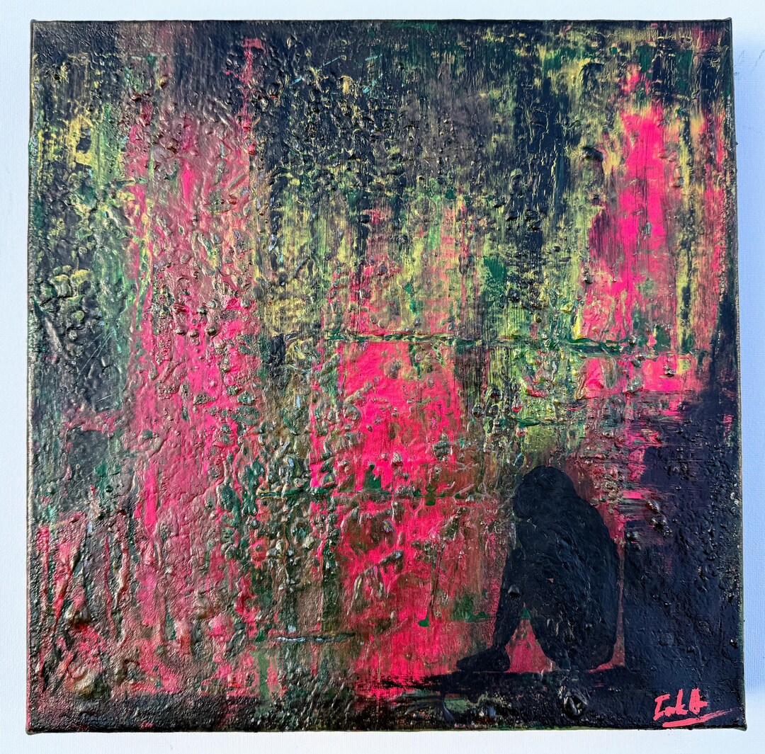 Raw - Original Textured Acrylic Painting, Mixed Media, Art, Wall Art ...