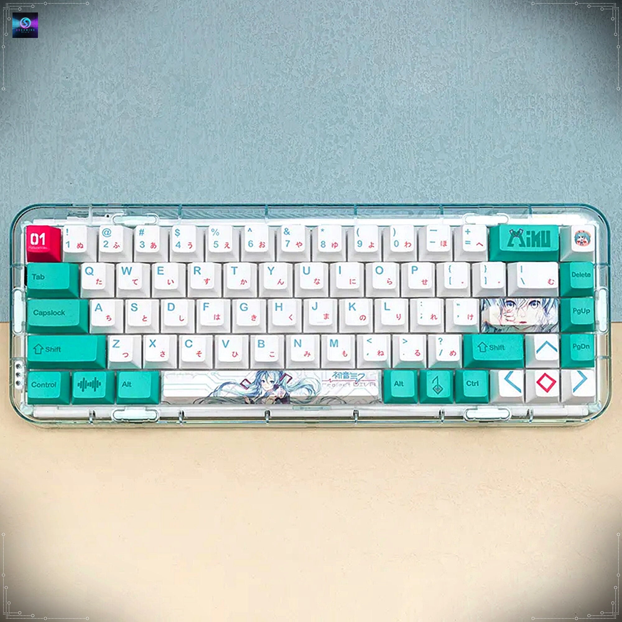 Cute Hatsune Miku Japanese Keycap Set for Mechanical Keyboard Cherry ...