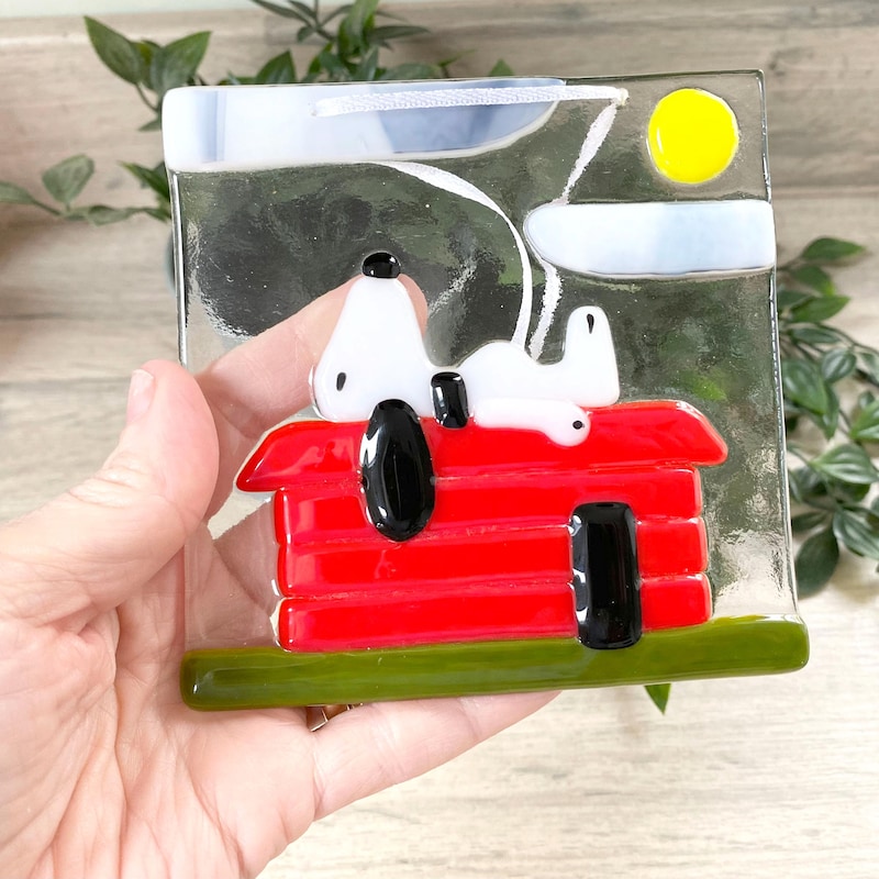 Snoopy Glass - Etsy