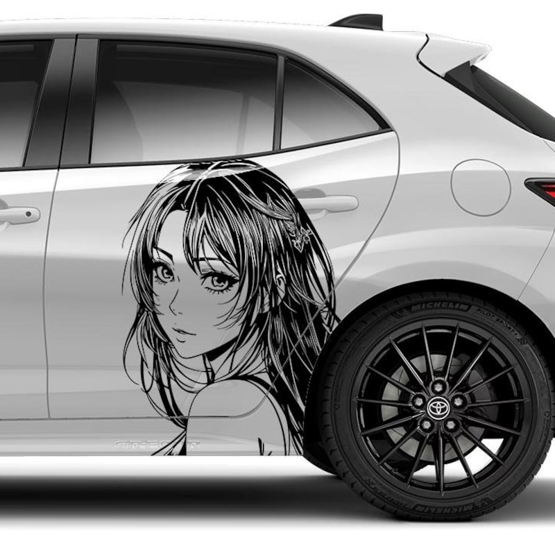 Anime Car Decal Large - Etsy