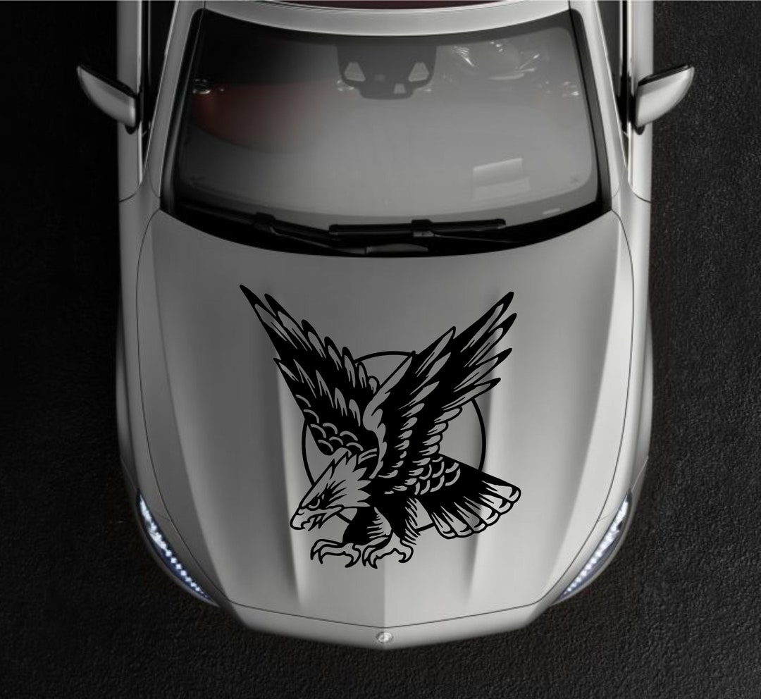 Eagle Hood Decal - American Eagle Car Sticker - High Quality Vinyl Cut ...