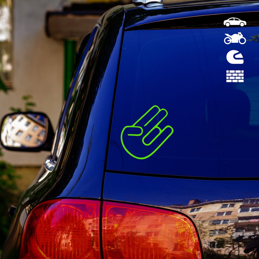 Hand Sign Stickers Custom Sticker Decal for Car Gift Box Wall - Etsy