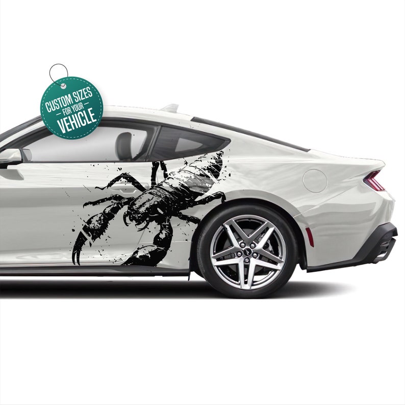 Scorpion Car Decal: Large Vinyl Body Side Graphic - Vehicle Side Animal ...