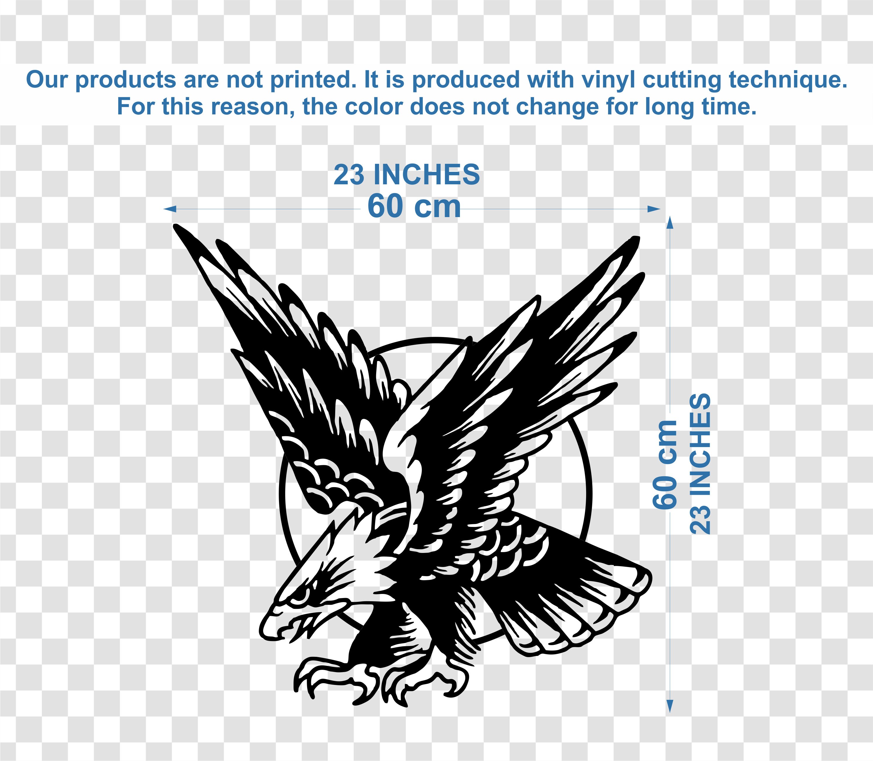 Eagle Hood Decal American Eagle Car Sticker High Quality Vinyl Cut Car ...