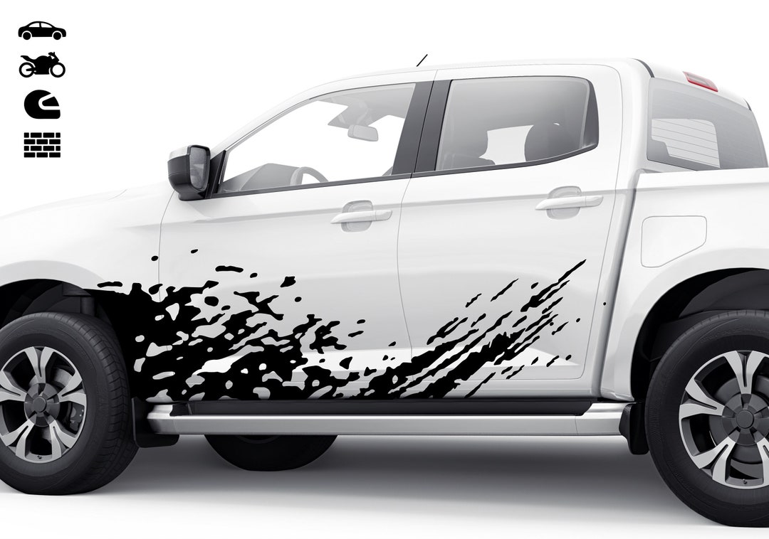 Pickup Splash Decal 2 Pcs for All Cars Jeep Body Side Wrap universal ...