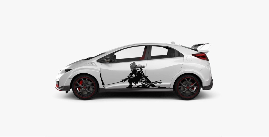 Both Sides Samurai With Swords Decal Samurai Side Decal Stickers ...