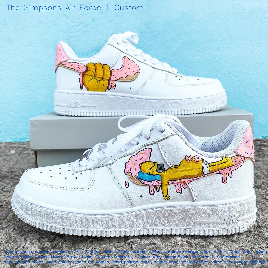 The Simpsons Air Force 1 Custombuy Now: Luxetsy.com/pu-1306 - Etsy