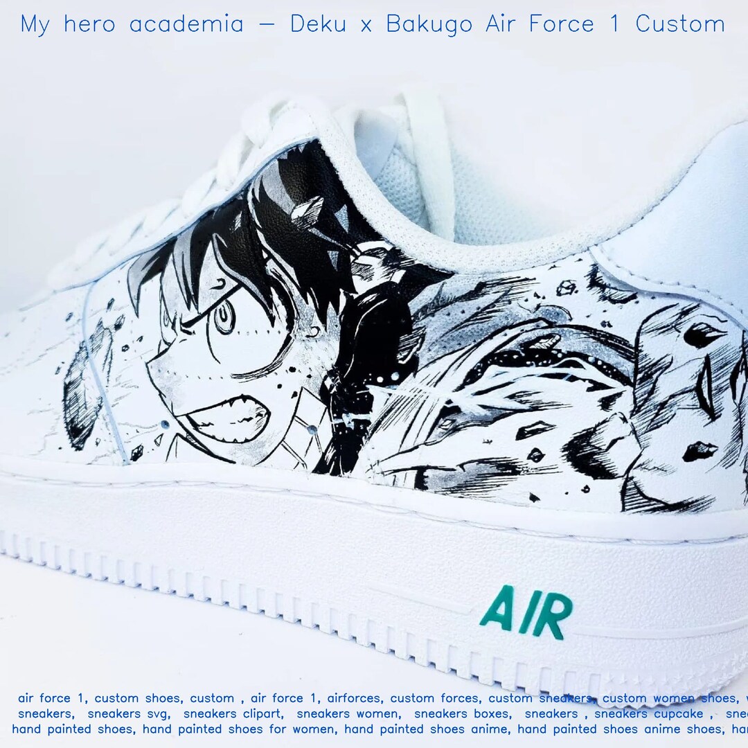 My Hero Academia Deku X Bakugo Air Force 1 Custombuy Now: Luxetsy.com ...