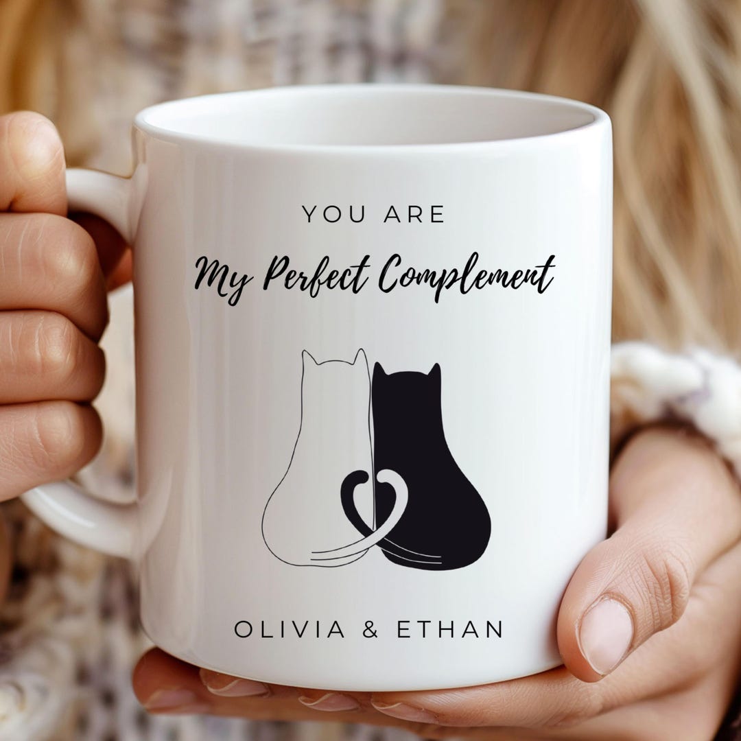 Personalized Couple Mug, Romantic Gift for Him and Her - Etsy