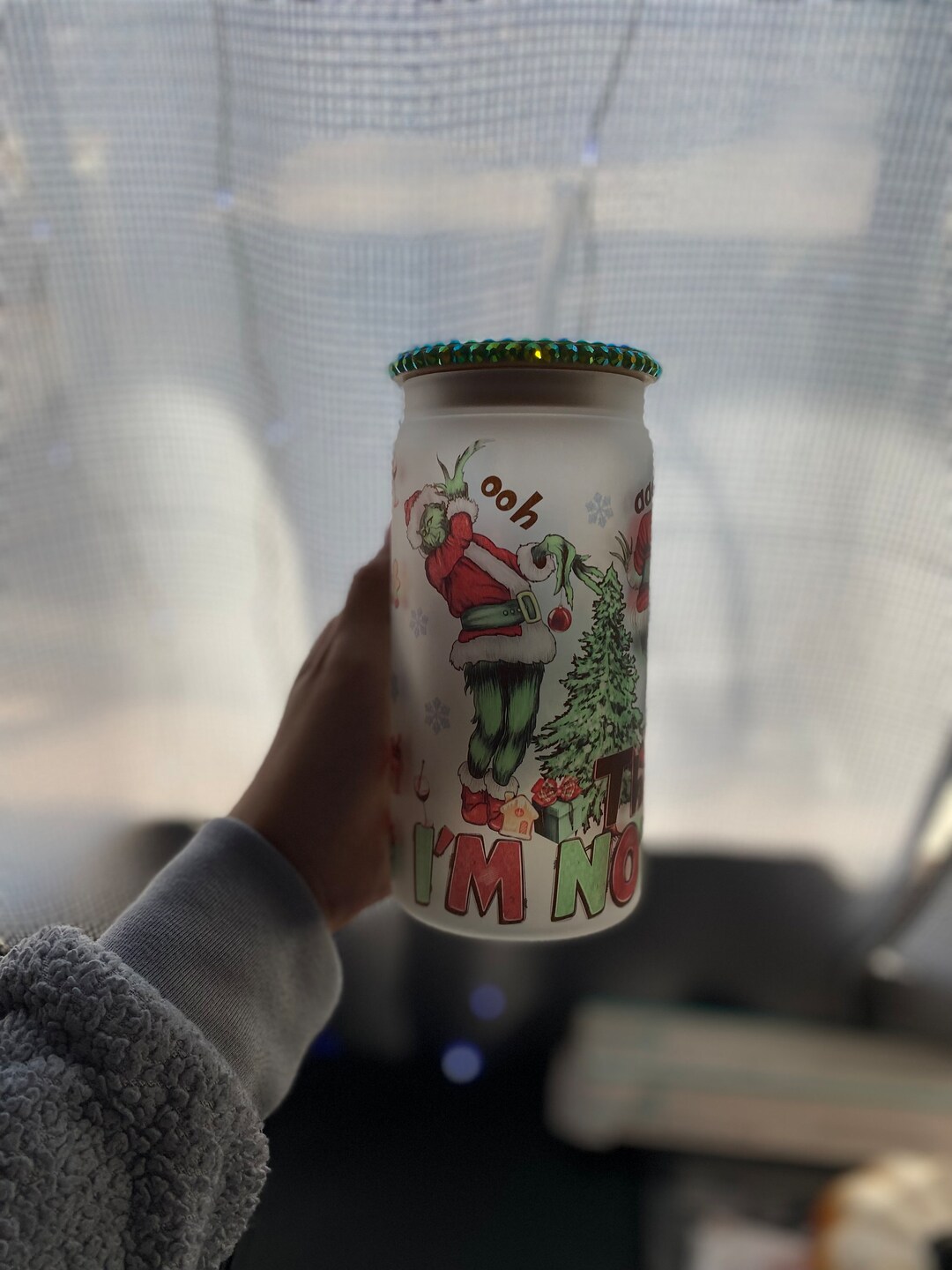 The Grinch 16oz Frosted Libby Cup Heat Press - Etsy