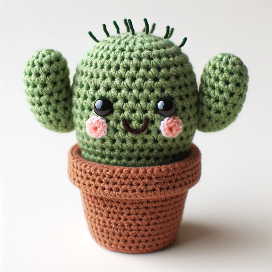 Prickles the Cactus Amigurumi Pattern Easy Crochet PDF - Etsy