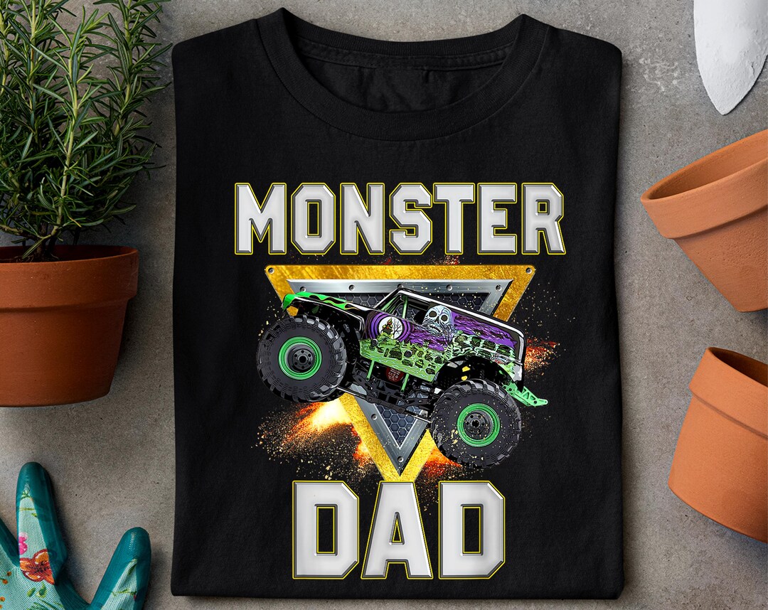 Monster Truck Dad Monster Truck Are My Jam Truck Lovers Png, Dad ...