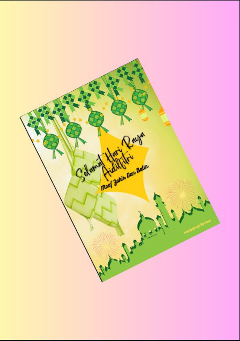 HARI RAYA CARD Digital Download - Etsy