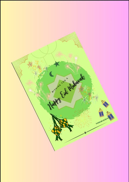HARI RAYA CARD Digital Download - Etsy