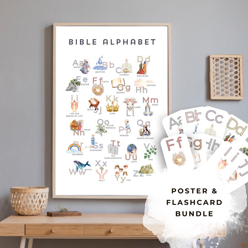 Abc Bible Verse Cards - Etsy