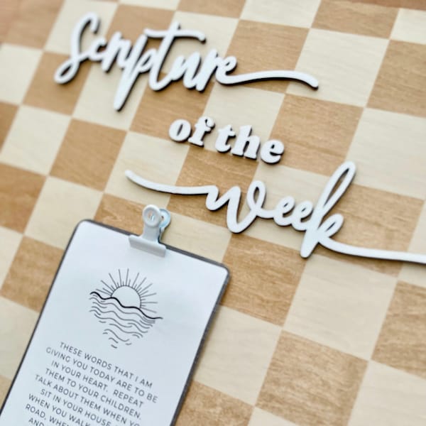 Scripture Wood Sign - Etsy