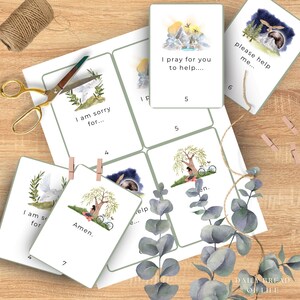 How to Pray Cards for Kids, Prayer Activity, Teach Child to Pray, Bible ...