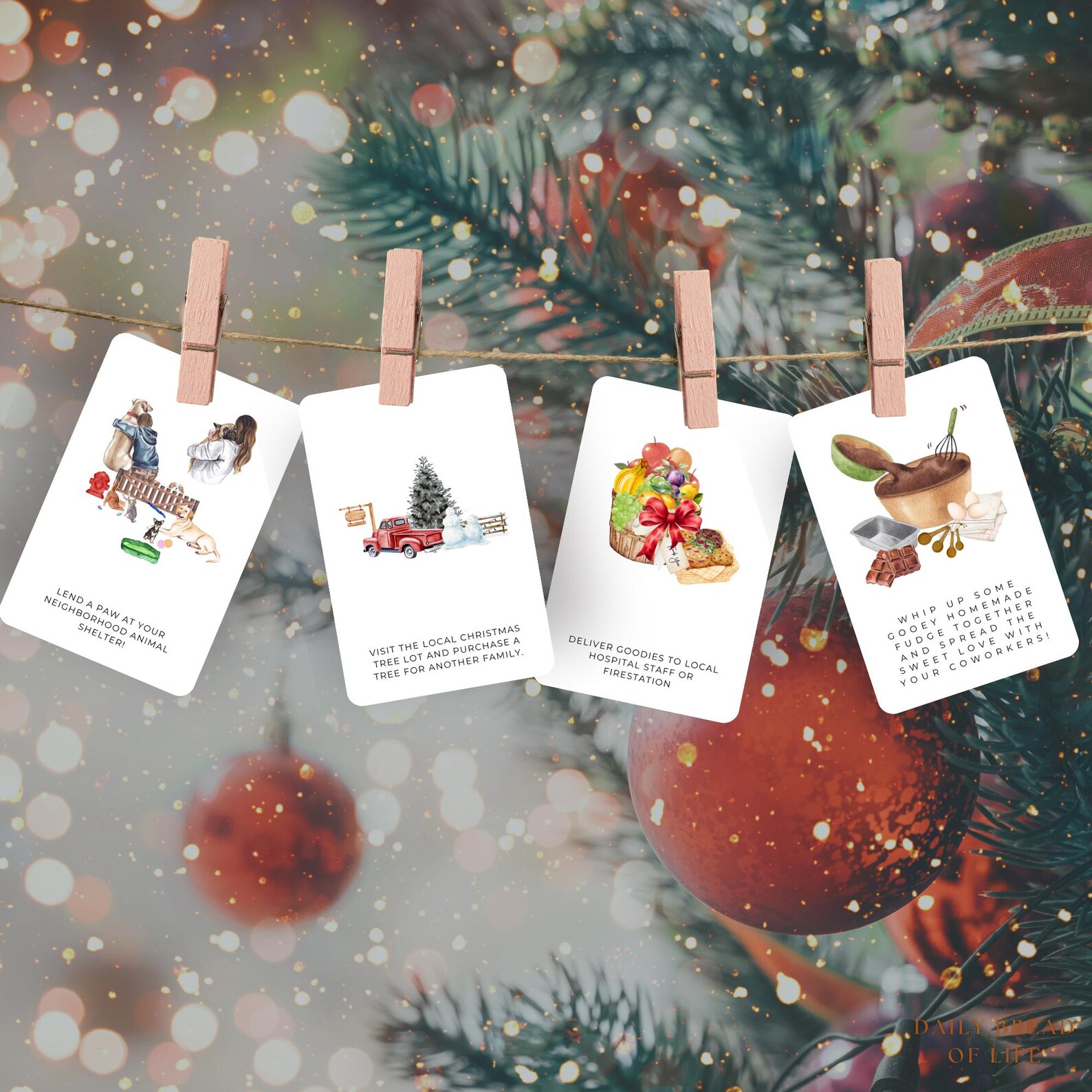 Advent Calendar for Couples: Christmas Date Night Cards Printable ...