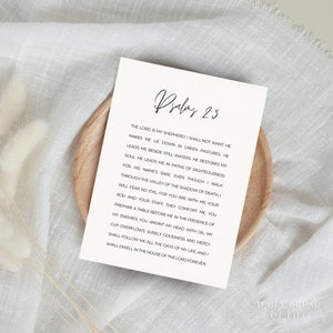 Psalm 23, the Lord is My Shepherd, Christian Wall Art, Scripture Print ...