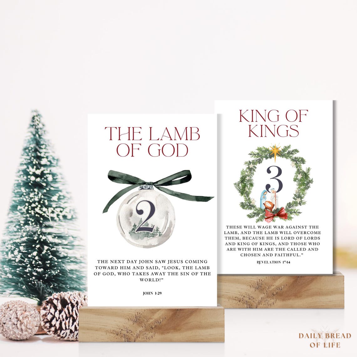 Names of Jesus Christ Advent Calendar: Printable Scripture Cards - Etsy