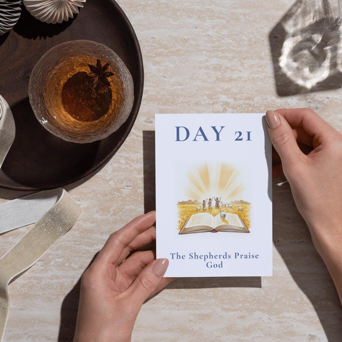 Nativity Story Advent Calendar Cards: Christian Christmas Countdown ...