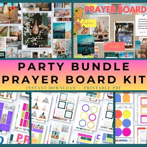 Prayer Party Kit, Prayer Board Bundle, Prayer Planner, Scripture Cards ...