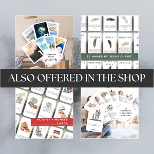 10 Commandments Cards for Kids, Kids Bible Study Flash Cards, Christian ...