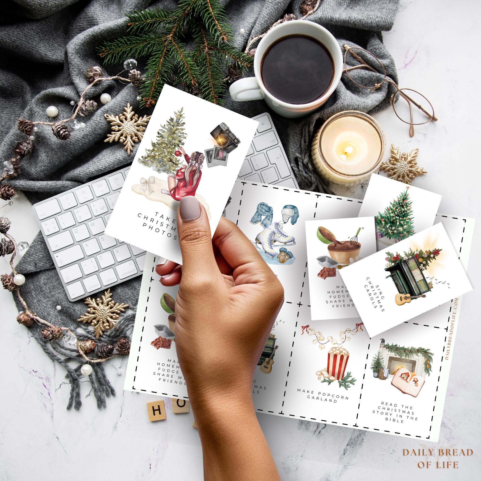 DIY Advent Calendar Printable Family Holiday Countdown Interactive ...
